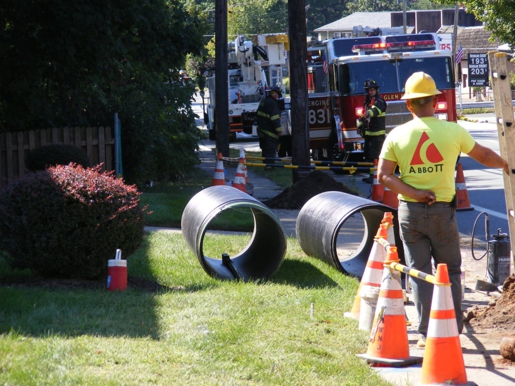 For the Second time a contractor performing a utility pole replacement ...