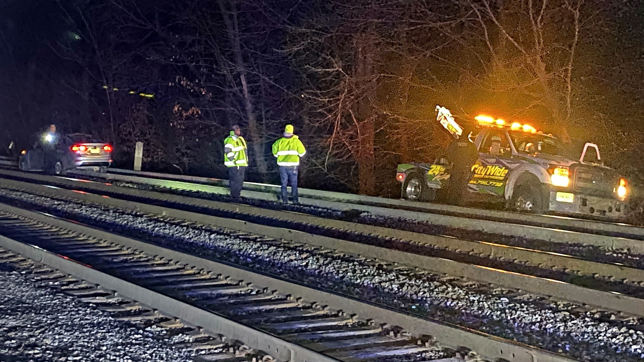 Wrong Turn Puts Car on Tracks at Ho-Ho-Kus Train Station