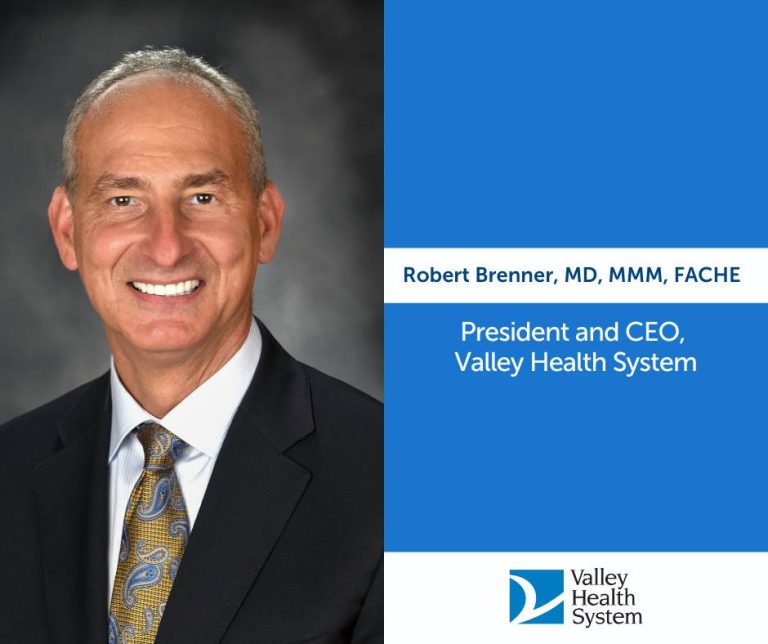 Valley Health System Announces the Appointment of Robert Brenner, MD ...