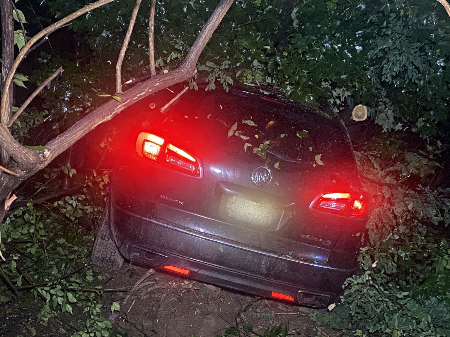 High-Speed Crash Sends SUV Into Wooded Area Off Route 4 in Fair Lawn